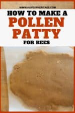 How to make (pollen patties) in 2023 for healthy bees!