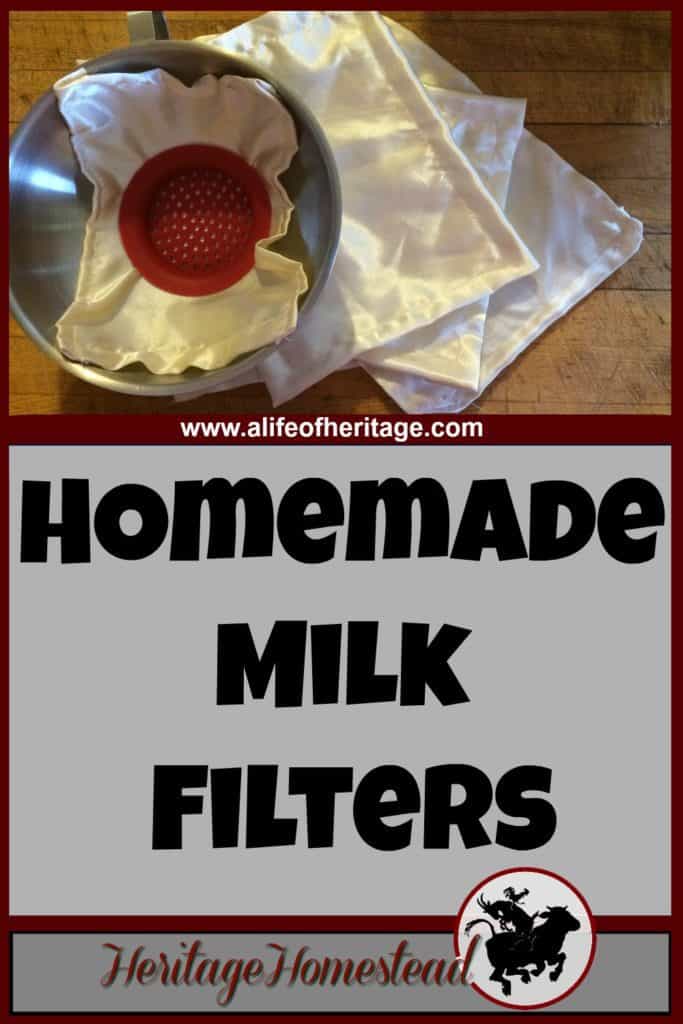 Homemade Milk Filters Using a Bed Skirt : Reusable makes sense!